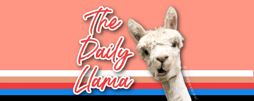 The Daily Llama: Sober Word & Quote Of The Day